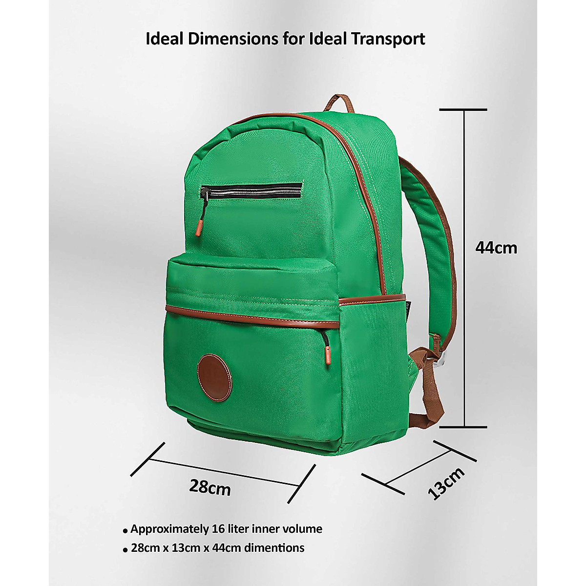 NPO nJoy Laptop Backpack,Fashion Slim Durable Laptops Backpack , Stylish Water Repellent College School Computer Bag for Women & Men Fits 16 Inch Laptop and Notebook (Green)