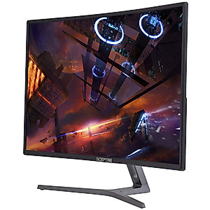 Sceptre C275B-144RR AMD FreeSync DisplayPort HDMI DVI Ports 27" Curved Professional 144 Hz Monitor Metal Black