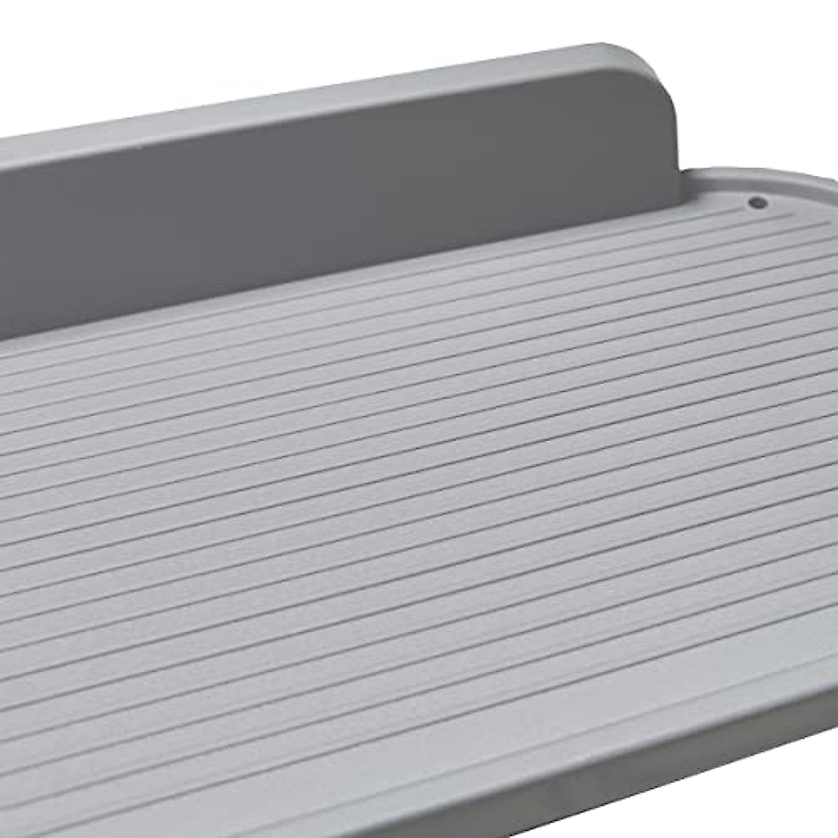 Fineget Floating Shower Shelves Plastic Wall Mount Shelf Adhesive Soap Shower Shelves for Bathroom Kitchen Bathtub Bedroom Living Room Rustproof No Drilling Storage Organizer Quick Dry Grey 2 Pack