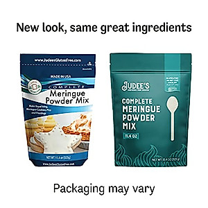 Judee’s Complete Meringue Powder Mix 11.4 oz - Great for Baking and Decorating - No Preservatives - Gluten-Free and Nut-Free - Make Meringue Cookies, Pies, Frosting, and Royal Icing