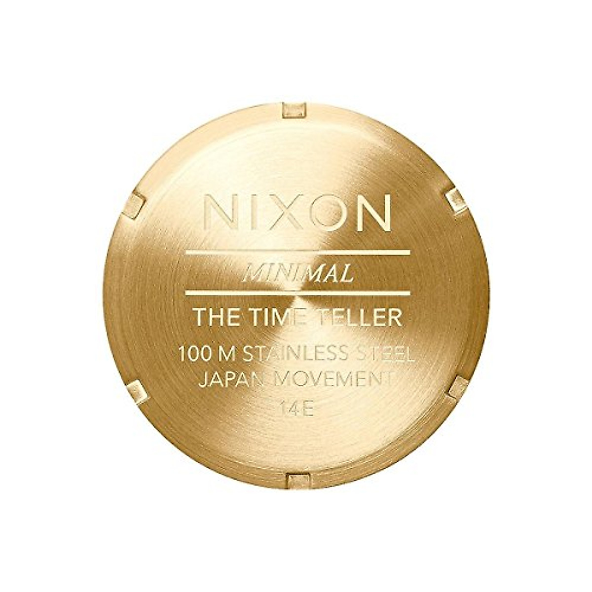 NIXON Time Teller A045 - All Gold / Gold - 100m Water Resistant Men's Analog Fashion Watch (37mm Watch Face, 19.5mm-18mm Stainless Steel Band)