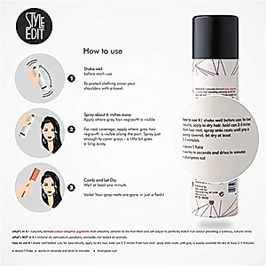 Medium Brown Root Concealer - Touch Up Spray For Medium Brown Hair Color - Temporary Instantly Covers Grey Hair, Pack of 1