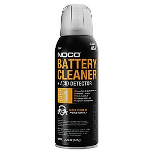 NOCO E404 12.25 Oz Battery Terminal Cleaner Spray and Corrosion Cleaner with Acid Detector