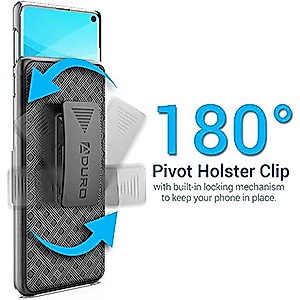 Aduro Cell Phone Holsters for Samsung Galaxy S10 Case Protector Includes Belt-Clip & Built-in Kickstand