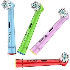 Children Toothbrush Heads 8PCS Compatible with Kids Oral B Toothbrush Head Replacement Soft Bristle Colourful Electric Toothbrush Heads for Children
