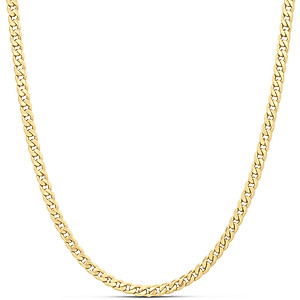 Amazon Essentials 14K Gold Plated Curb Chain 20", Yellow Gold