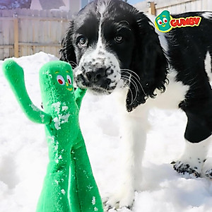 Multipet Gumby Plush Filled Dog Toy, Green, 9 inch (Pack of 1)