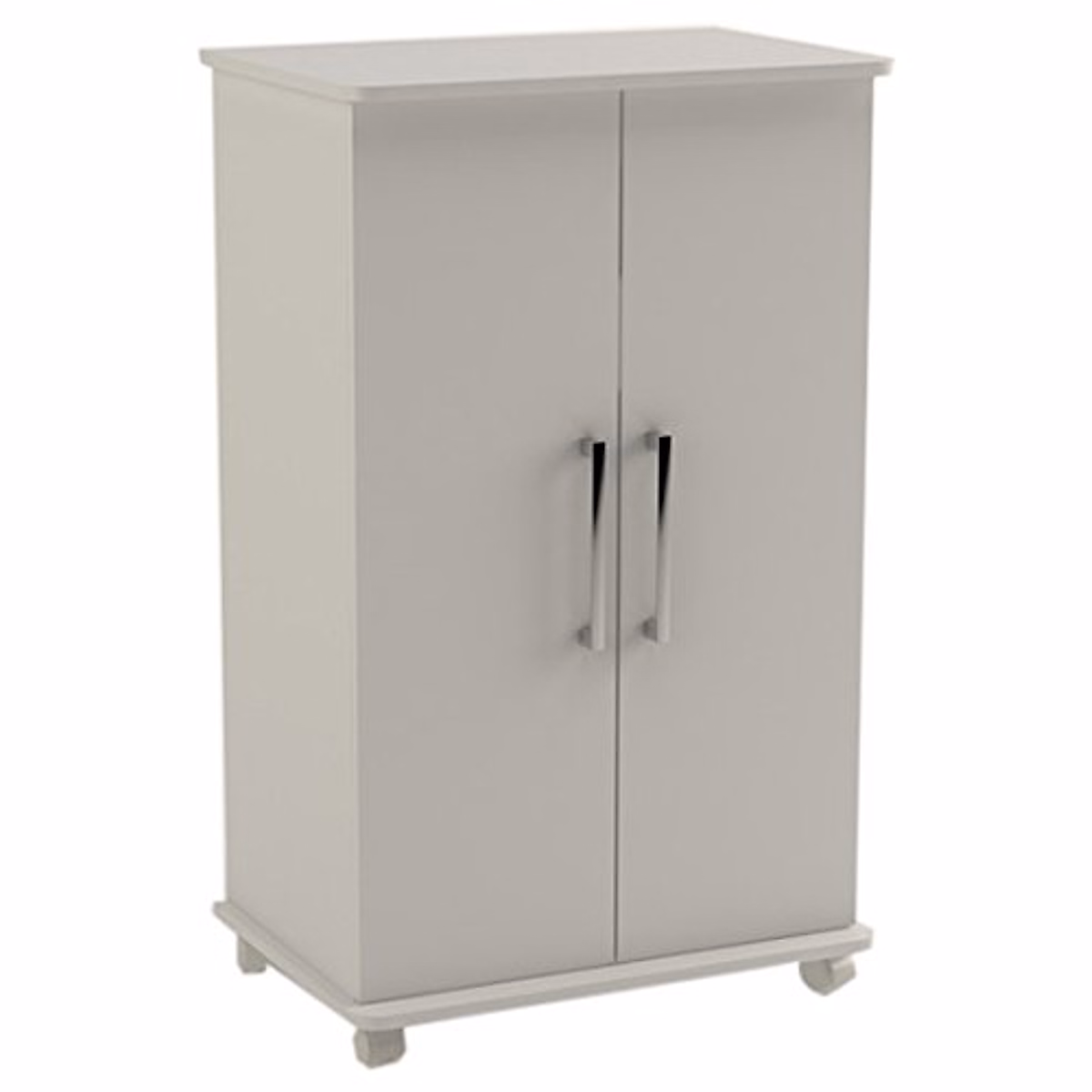 Manhattan Comfort Catalonia 2.0 Collection Modern Standard Sized 6 Shelf, 18 Pair Freestanding Mobile Shoe Storage Closet, White