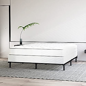 Hafenpo Metal Bed Frame - Sturdy Platform Bed Frame Heavy Duty Non-Slip Black Bed Frame 9 Leg Support Easy to Assemble Suitable for Any Space Queen Size
