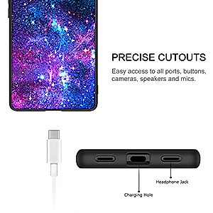 BENTOBEN Pixel 6a Case, Slim Fit Glow in The Dark Hybrid Hard PC Soft TPU Bumper Drop Protective Girls Women Boy Men Phone Cases Cover for Google Pixel 6a 6.1", Nebula/Galaxy