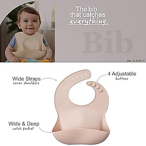 Wee Allpakas Silicone Baby Feeding Set - Complete 11 - Piece | Baby Led Weaning Utensils - Food Grade, Non-BPA, Baby Feeding Supplies - Ultra-Strong Suction