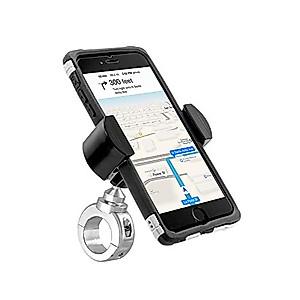 Arkon Mounts RoadVise Motorcycle Phone Mount for iPhone 12 11 XS XR X Galaxy Note 20 10 S20 S10 Retail Chrome