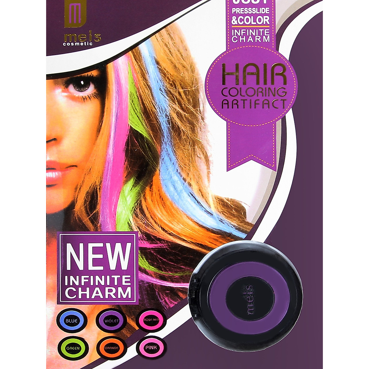 Aoert 6 Colors Temporary Hair Chalk Set - Chalk Your Hair | Dye Hair Color without Glove (6 color)