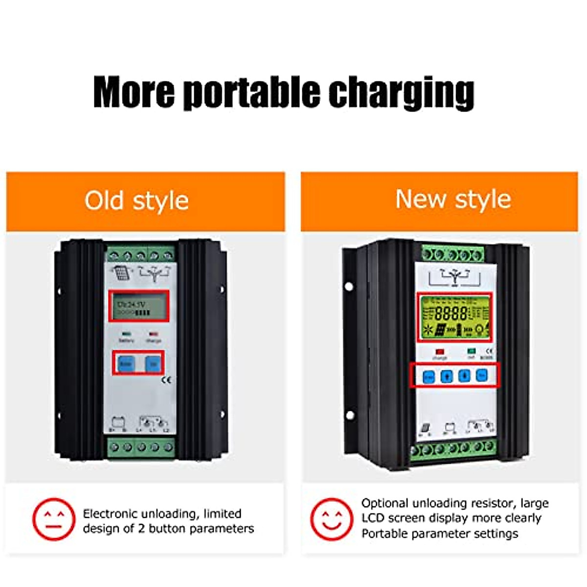 Wind Solar Hybrid Regulator, Wind Solar Blending Controller Digital Intelligent Control Wind Solar Regulator LCD, Renewable Energy Controllers