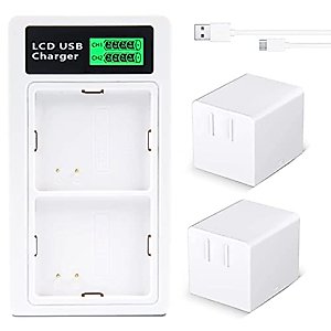 2-Pack Rechargeable Battery and Dual Battery Charge Station Fit for Arlo Ultra Arlo Ultra 2 Arlo Pro 3 Arlo Pro 4 Camera [3.85V/18.48Wh/4800mAh]