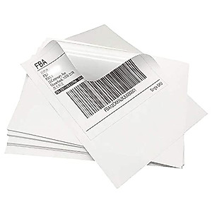 E-Printing Pack of 100 Sheets-High Sticky Printable Matte Self Adhesive Full Sheet A4 Sticker Paper/Label for Inkjet & Laser Printers