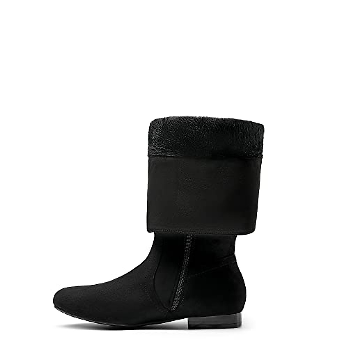 DREAM PAIRS Women's Wide Calf Knee High Pull On Fall Weather Winter Boots,Size 8,WIDE/CALF/BLACK,BLVD-W