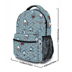 MAZACUIR Shark Backpack for kids,cartoon Backpack Boy School Backpacks, Backpack for kids