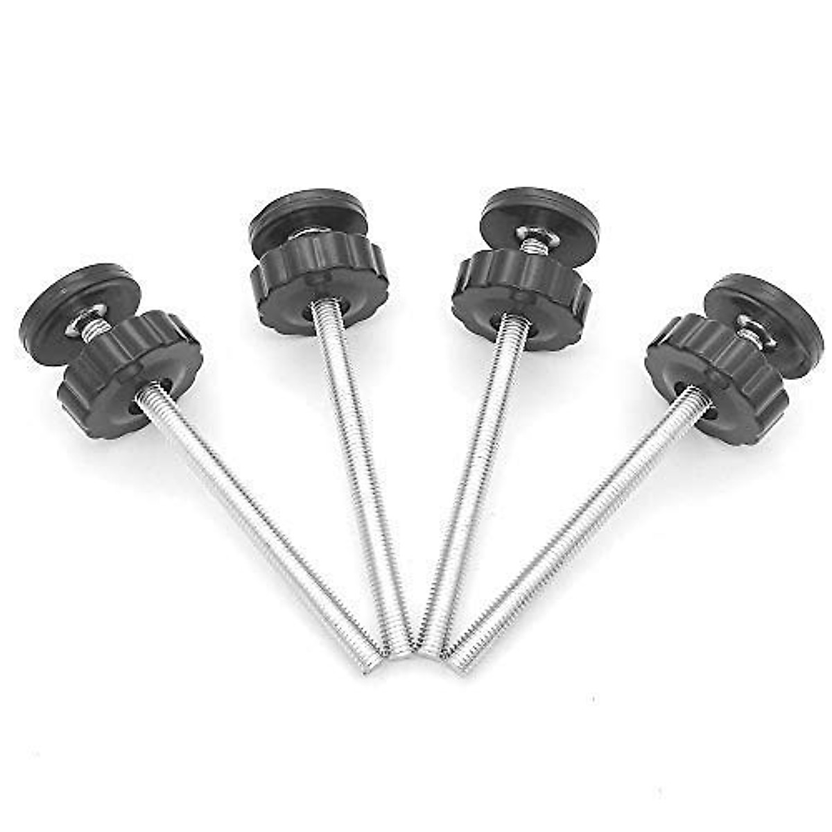 Baby Gate VMAISI Extender Extension - 4 Pack Gate Threaded Spindle Rods Replacement Parts Bundle with Wall Protector for Pressure Mounted Safety Gates for Pet & Dog