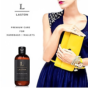 Laston Leather Conditioner & Moisturizer 8 Oz | Cleans and Protects Handbags, Purses, and Wallets | Non-Darkening Formula for Luxury Leathers
