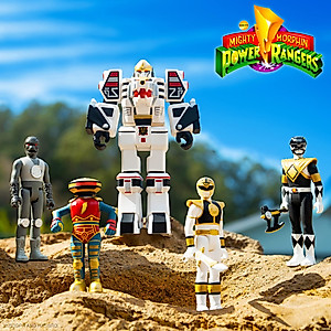 Super7 Mighty Morphin Power Rangers Alpha 5-3.75" Power Rangers Action Figure Classic TV Show Collectibles and Retro Toys