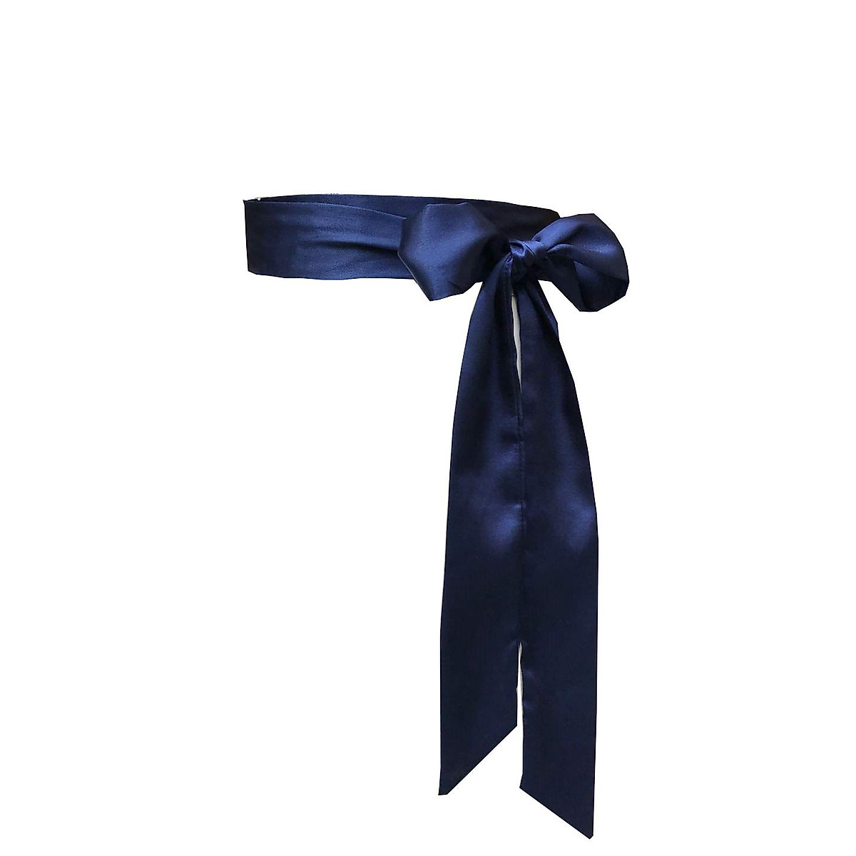 AIMECHA Satin Sash Belt For Bridal Wedding Bridesmaid Dress Belt 2'' Wide Silk Satin Material (Navy)
