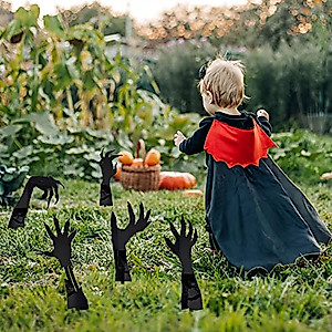 Halloween Yard Sign Stakes Decorative Ghost Hand Garden Stakes Outdoor Decorations Yard Art Decor Yard Yard Signs Halloween Outdoor Statues Props Scary Holiday Home Patio Party Supplies (A04)