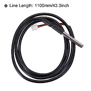 MECCANIXITY Ice Thickness Sensor Line Water Level Sensing Line Evaporation Water Jet Ice Machine Sensor 110cm 10K