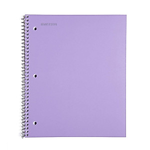 Mintra Office Durable Spiral Notebooks, 1 Subject, (Salmon, Sage Green, Lavender, College Ruled 3 Pack), 100 Sheets, Poly Pocket, Moisture Resistant Cover, Strong back, For School, Office, Business,