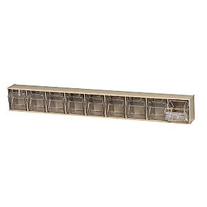 Quantum Storage Systems Tip Out QTB309IV Solid Part Organizer Ivory Bins 3" L x 24" W x 4" H
