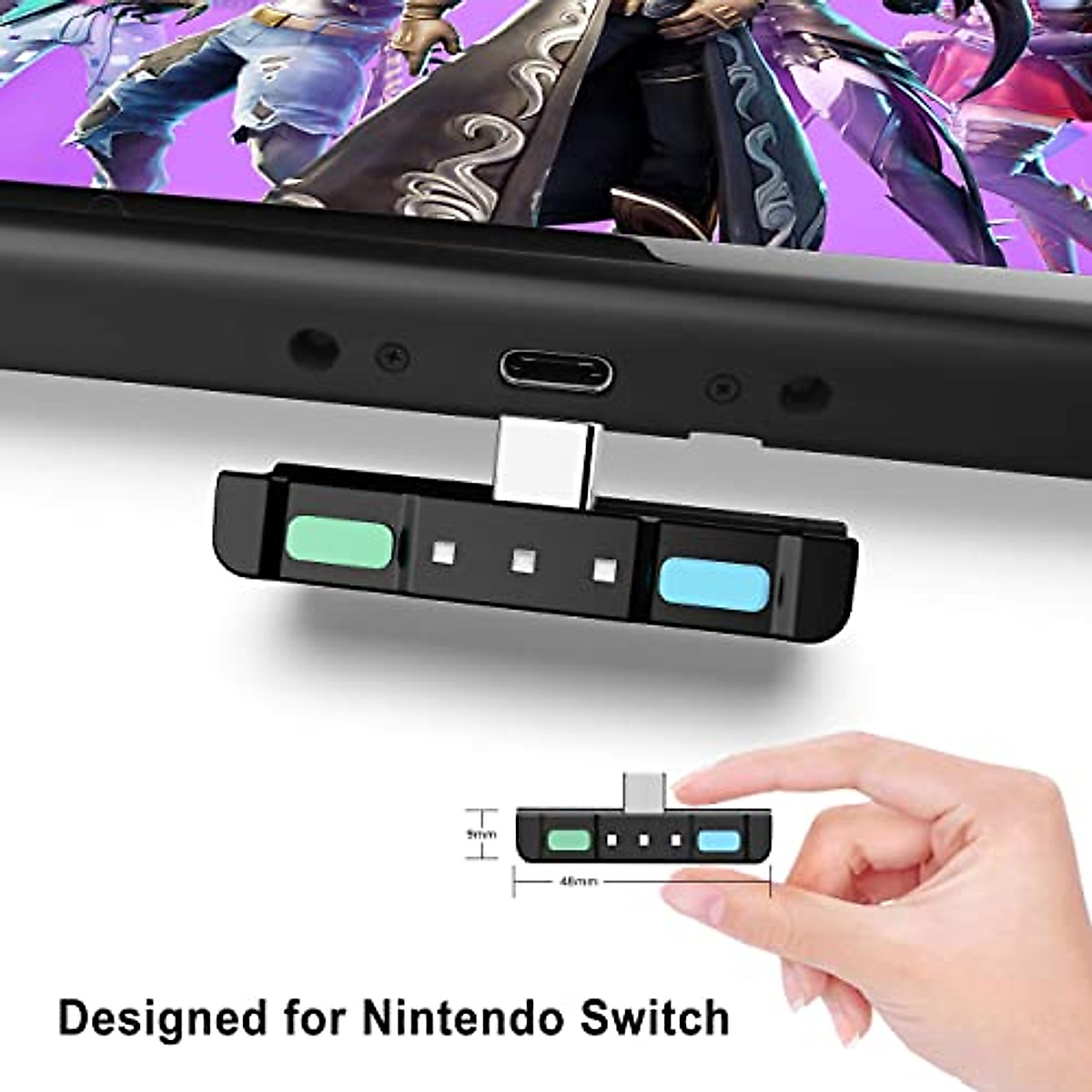 HomeSpot Bluetooth 5.0 Audio Transmitter Adapter with USB C APTX Low Latency for Nintendo Switch Lite Compatible with AirPods PS5 Bose Sony and Bluetooth Headphones Animal Crossing Themed Colors