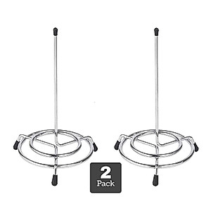 1InTheOffice Wire Receipt Spindle,Chrome Receipt Holder, 2 Pack" (Chrome)