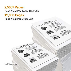 E-Z Ink (TM) Compatible Toner Cartridge Drum Unit Replacements for Brother TN-350 TN350 DR-350 DR350 to use with Intellifax 2820 Intellifax 2920 HL-2070N HL-2040 DCP-7020 (2Toners 1Drum Unit, 3 Pack)
