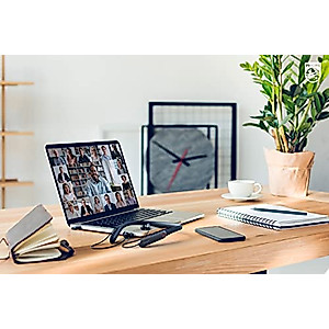 Philips N7506 Neckband PC Headphones with Noise Canceling Mics for Clear Conference Calls, Bluetooth Multipoint, Black (TAN7506BK/00)