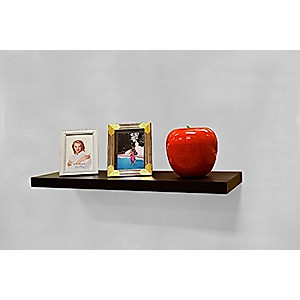 UNIWARE FS40001 Wood Floating Wall Shelf, Walnut