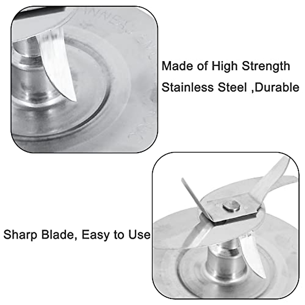 JOYSOG Blender Blade Replacement for Oster Blender, Stainless Mixer Blender Blade Jar Bottom Base Cap Gasket for Oster Pro 1200 Blender Replacement Parts