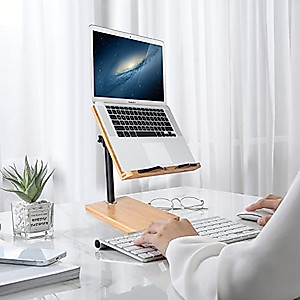 wishacc Book Holder Stand Height Adjustable Recipe Cookbook Stands for Kitchen Counter Reading iPad Tablet Music Easel Stand(11-x-8.1-inch)