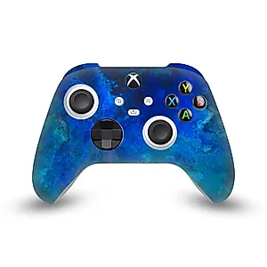 Head Case Designs Officially Licensed LebensArt Blue Malachite Art Mix Vinyl Sticker Gaming Skin Decal Cover Compatible With Xbox Series X/S Controller