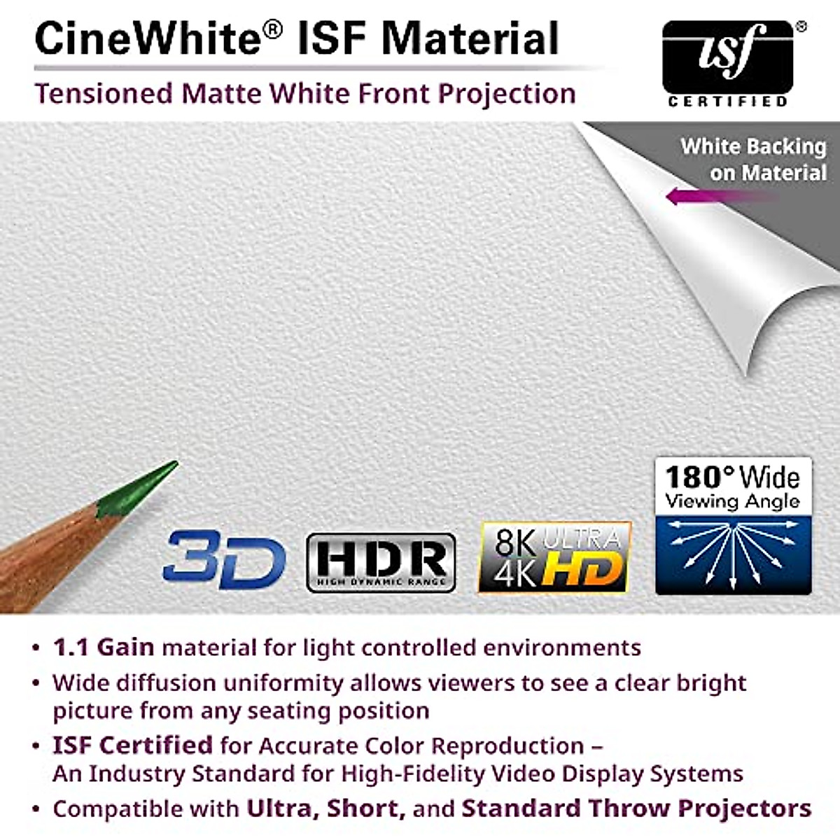 Elite Screens VMAX Tab Tension 3 Series, 110-INCH Electric Motorized Projector Screen CineWhite ISF Material Movie Home Theater, VMAXT110XWH3