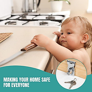 Knife Storage Box with Lock - Derkerry Kitchen Lockable Bamboo Knife Organizer - Knives Not Included