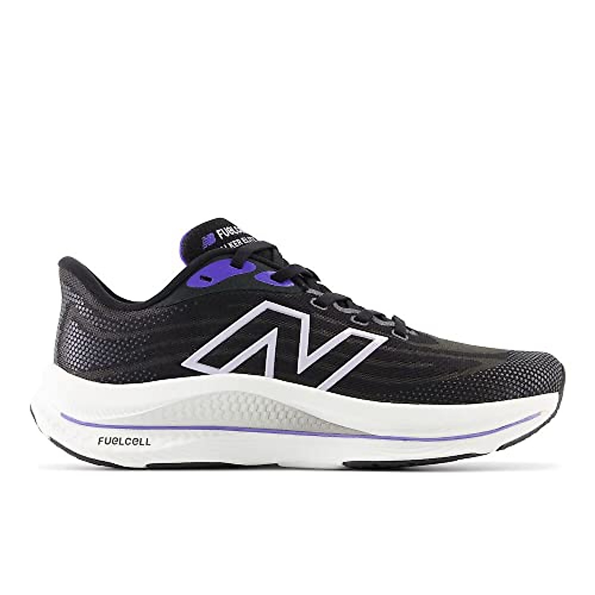 New Balance Women's WWWKELB1 Walking Shoe, Black/Electric Indigo/Grey Violet, 8