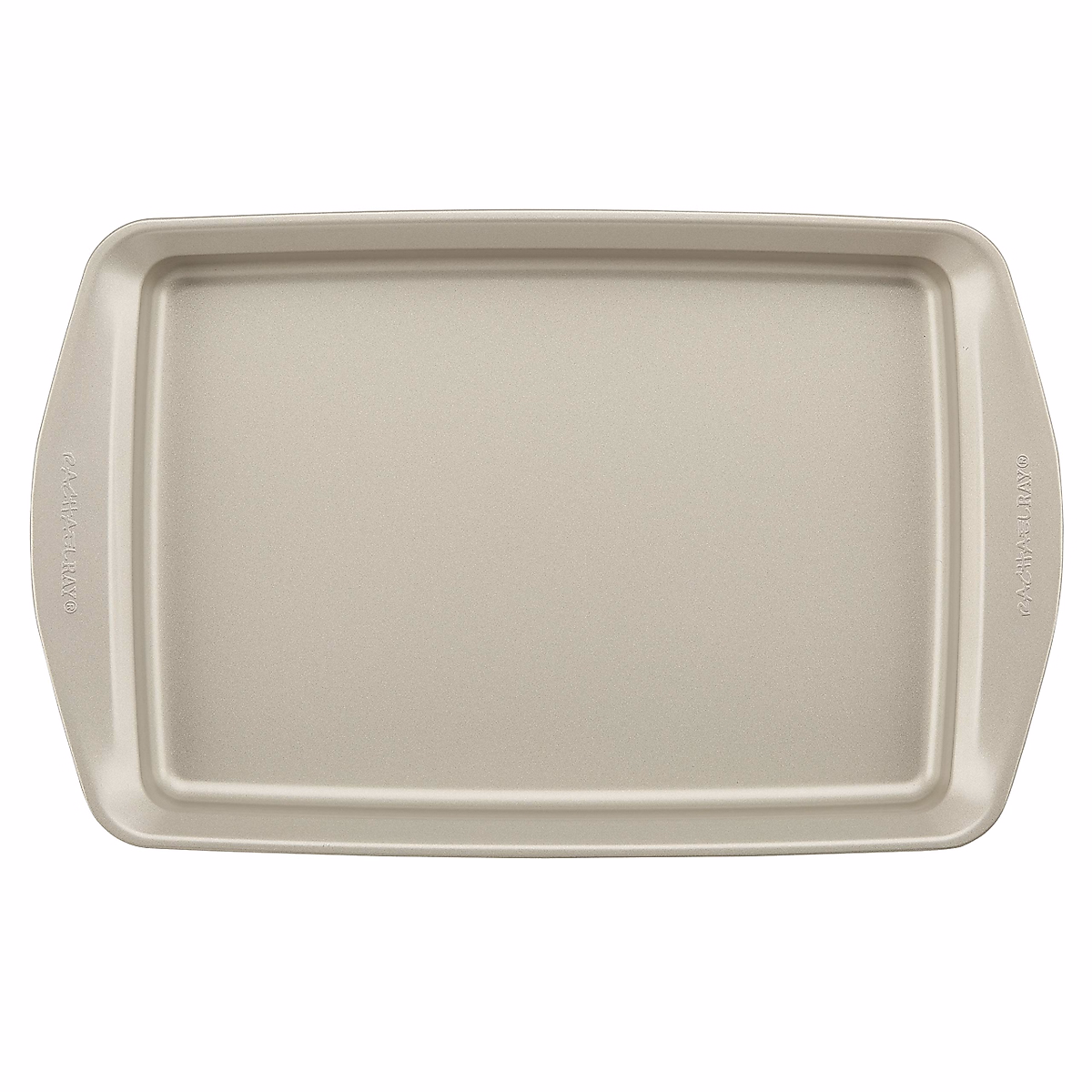 Rachael Ray Nonstick Bakeware Set without Grips includes Nonstick Cookie Sheets / Baking Sheets - 3 Piece, Silver