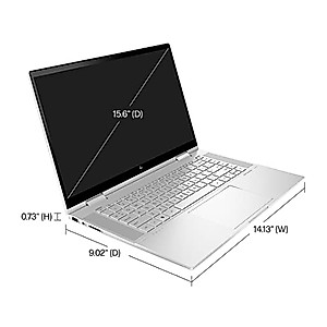 HP 2022 Envy X360 2-in-1 15.6" FHD Touchscreen Laptop, Intel Evo Platform Core i5 1235U, 16GB RAM, 512GB PCIe SSD, Backlit Keyboard, Intel Iris Xe Graphics, Windows 11, Silver, 32GB USB Card