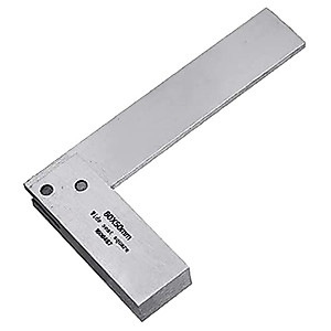 Muzrunq Machinist Square Set Engineer 90 Right Angle Precision Steel Angle Ruler 80×50mm.