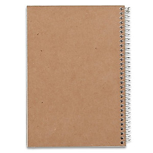 Five Star Spiral Notebook + Study App, 5 Subject, College Ruled Paper, 11" x 8-1/2", 200 Sheets, Black, 1 Count (72081)