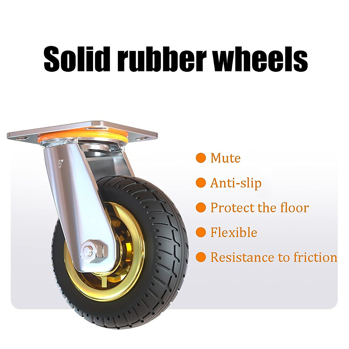 Platform Trucks Hand Push Platform Truck with Mute Wheels, Folding Platform Trolley, for Loading and Storage, 350-500kg Weight Load (Size : 87x58x90cm)