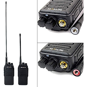 Retevis RT1 Long Range Walkie Talkies,High Power 2 Way Radio with 3000mAh Rechargeable,Emergency Alarm Walkie Talkie for Hunting(2 Pack)