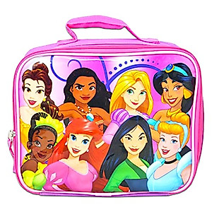 Disney The Little Mermaid Backpack with Lunch Box - Bundle with 16” Ariel Backpack, Lunch Bag, Water Bottle, Stickers, More | Ariel Backpack for Kids