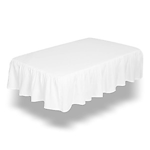Queen's Linen Crib Dust Ruffle White Crib Bed Skirt With Split Corners -Crib Dust Ruffle For Standrad Crib 14 Drop (28” X 52”)