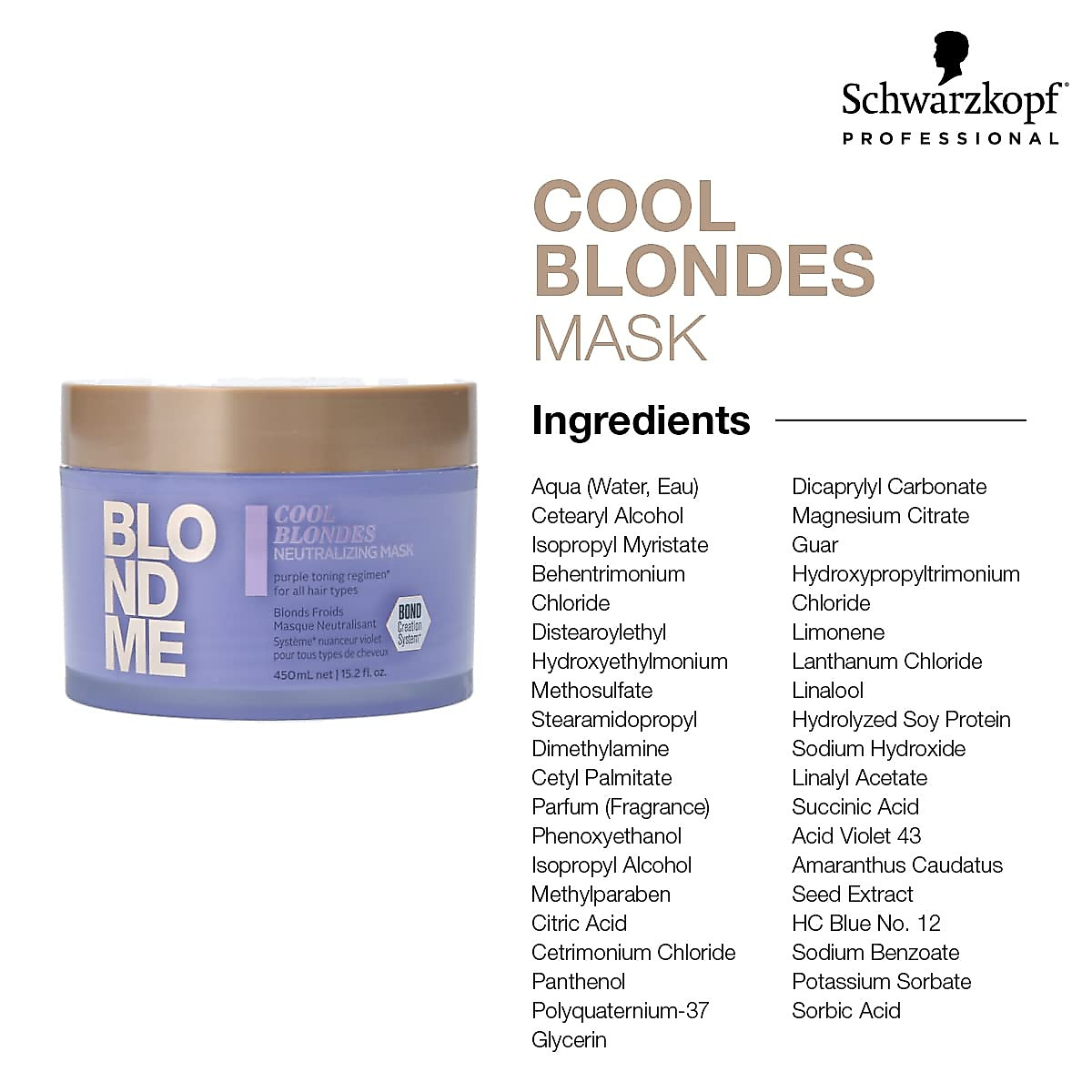 BlondMe Cool Blondes Neutralizing Mask, 6.7-Fluid Ounce, 2631948